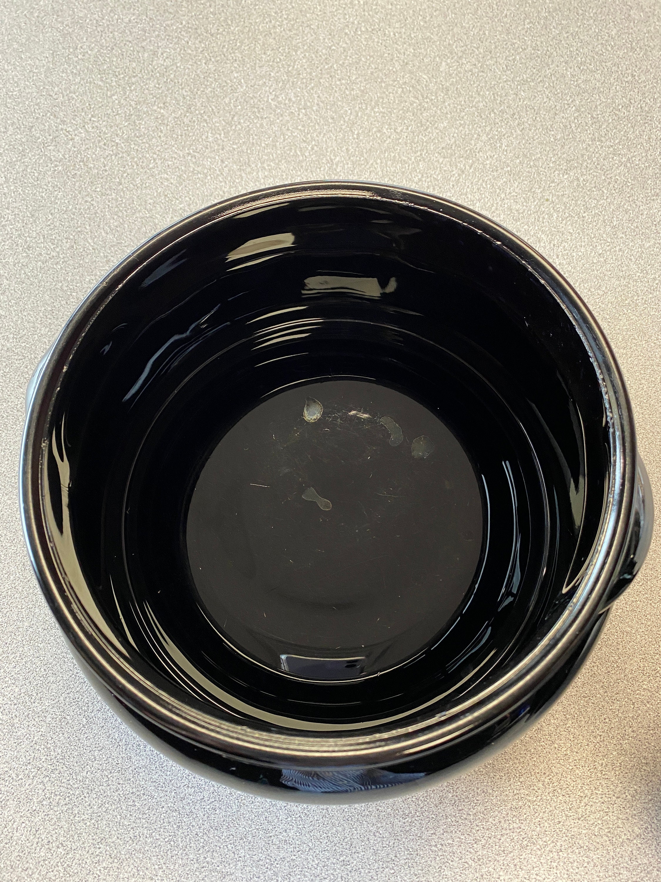 LE Smith 1930s Amethyst Depression Glass Bean Pot - Etsy