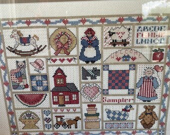 Cross Stitch Pattern, Americana Sampler, Instant Download - Etsy