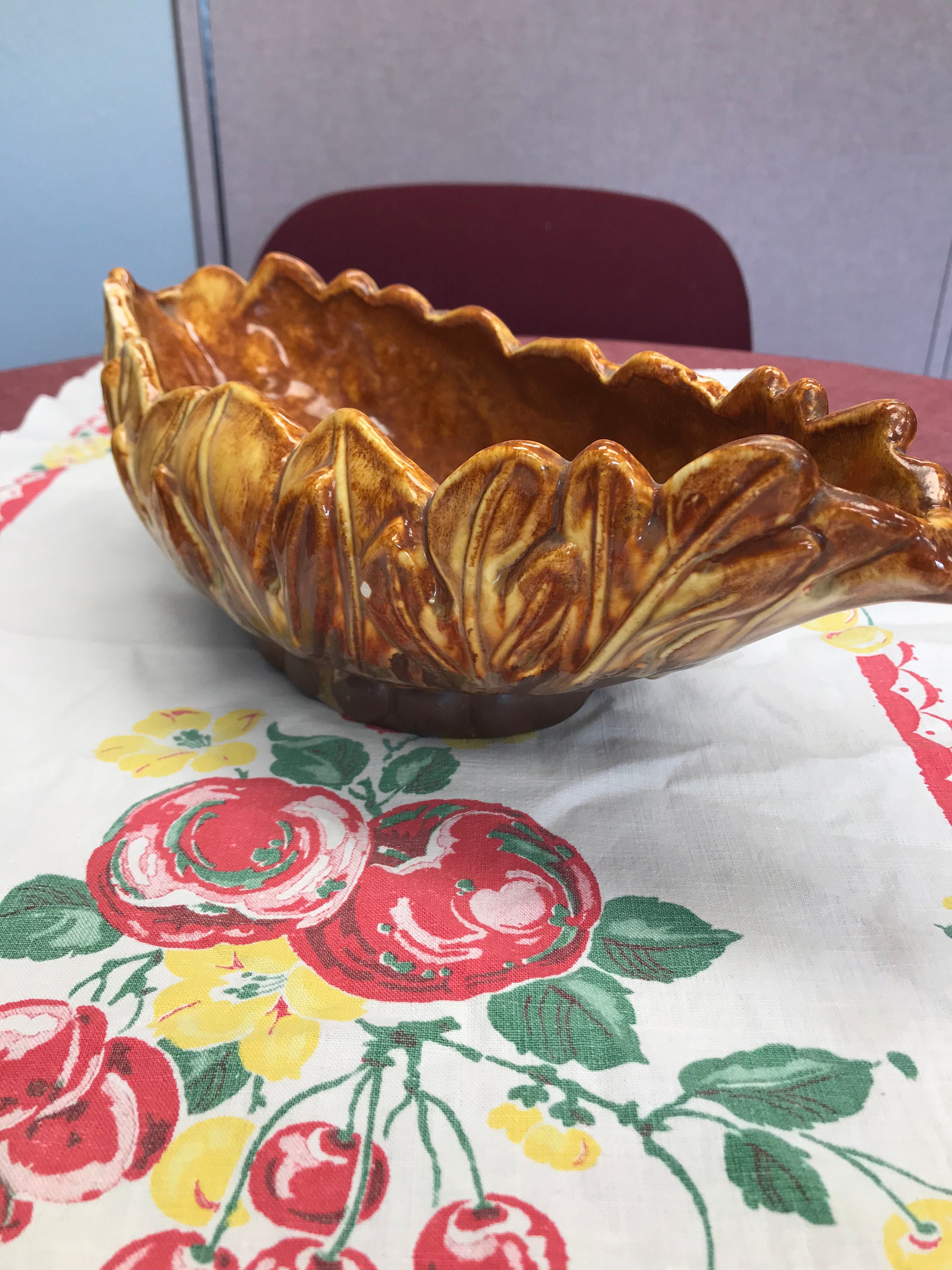 Vintage Royal Haeger Drip Glaze Console/centerpiece Bowl - Etsy