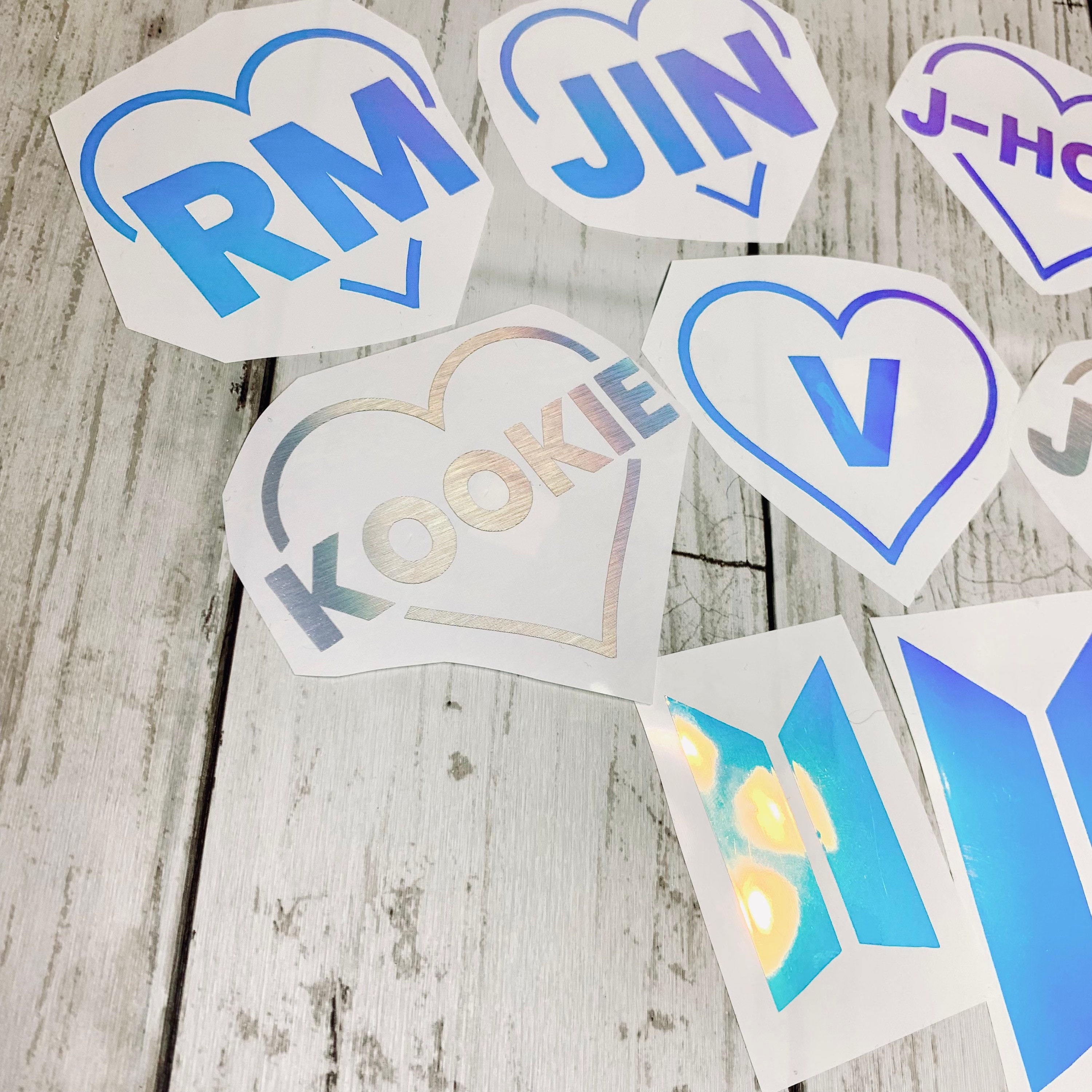 BTS Heart Lightstick Decals | Etsy