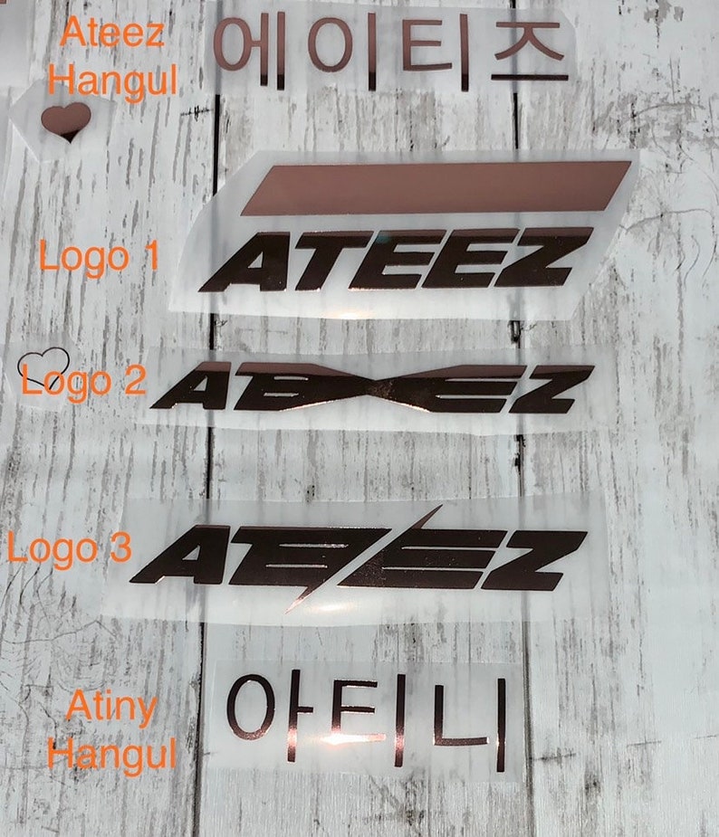 Ateez Hangul korean Vinyl Decals - Etsy