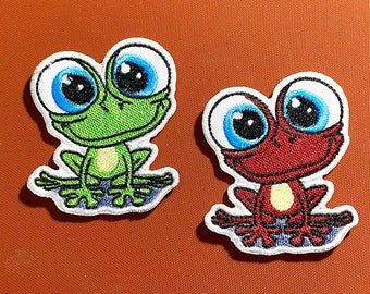 Frog and Snail Iron on Patch, Patches, Frog Patches Iron on ...