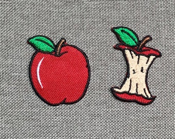 Apple Iron on Patch - Etsy