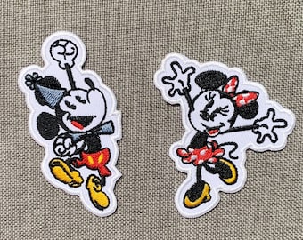 Mickey Patches Iron on Patches Mickey Iron on Patch Patches - Etsy