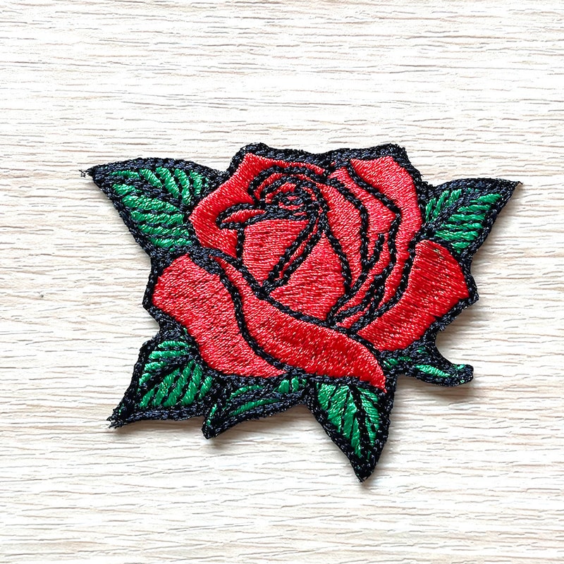 Rose Patch Iron On - Etsy