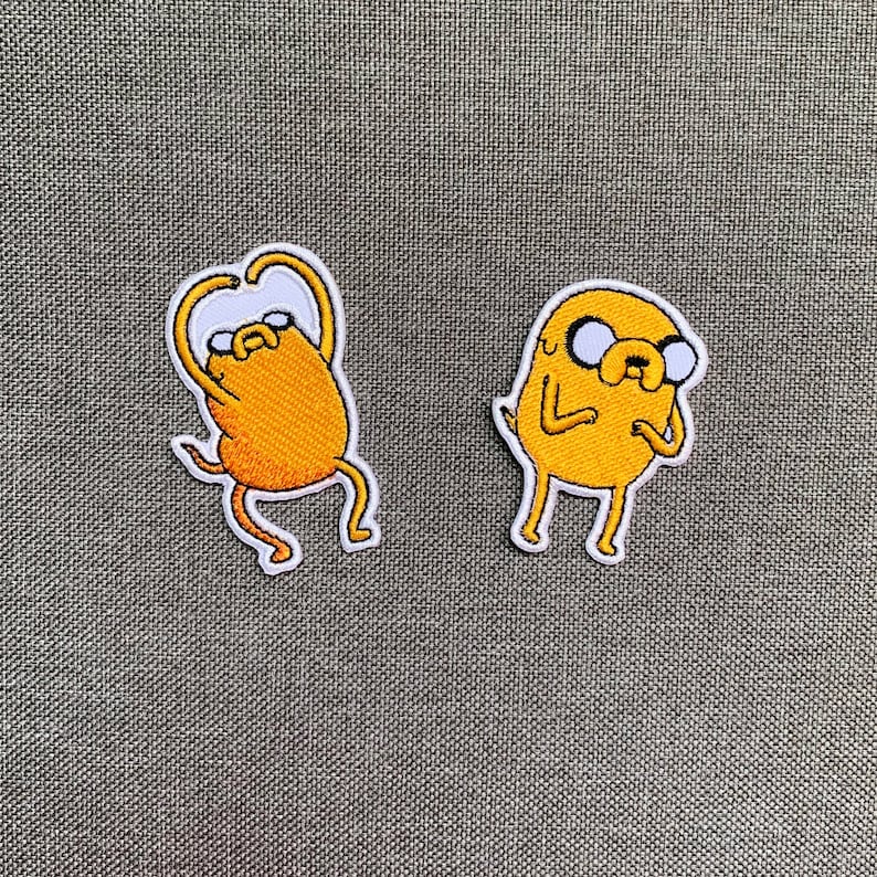 Jake Patches Adventure Time Iron on Patches Iron on Patch Patches for ...