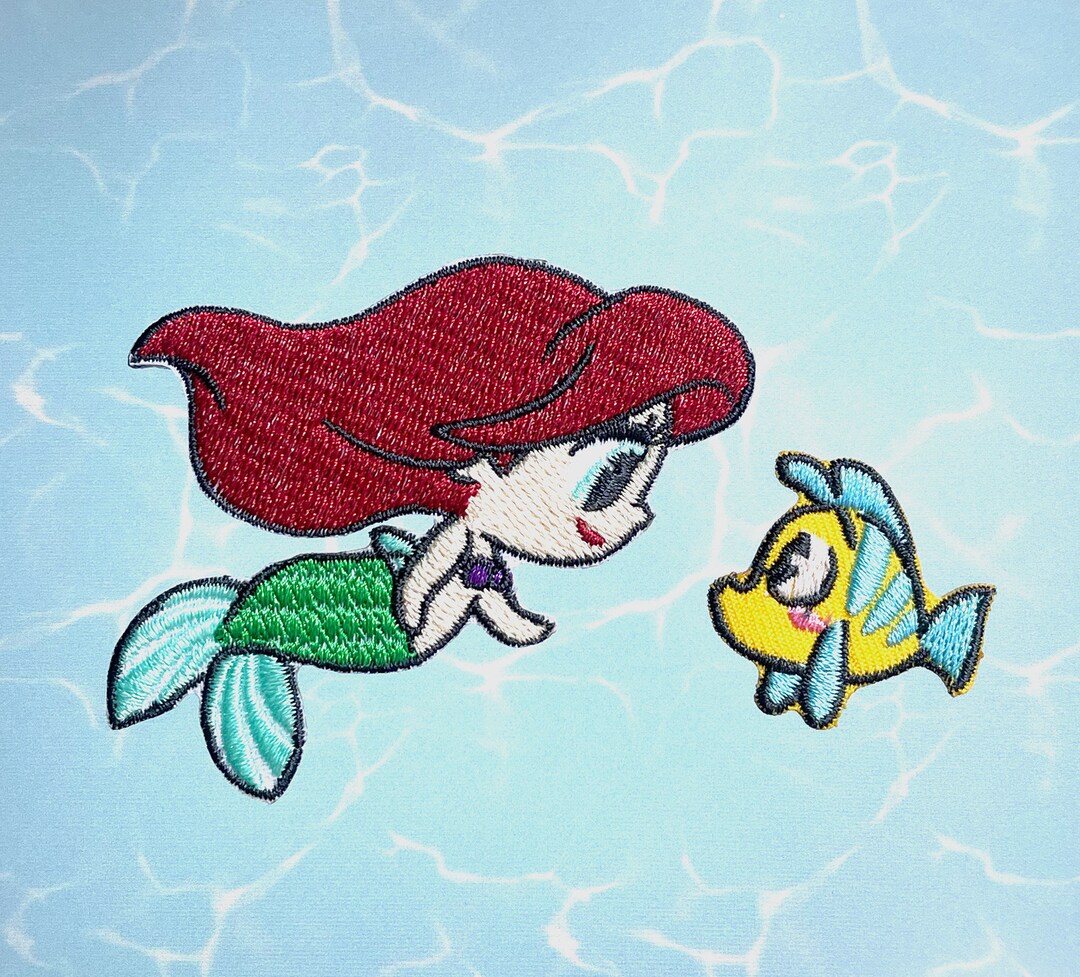 Ariel Patches Iron on Patches Princess Cartoon Iron on Patch Patches ...