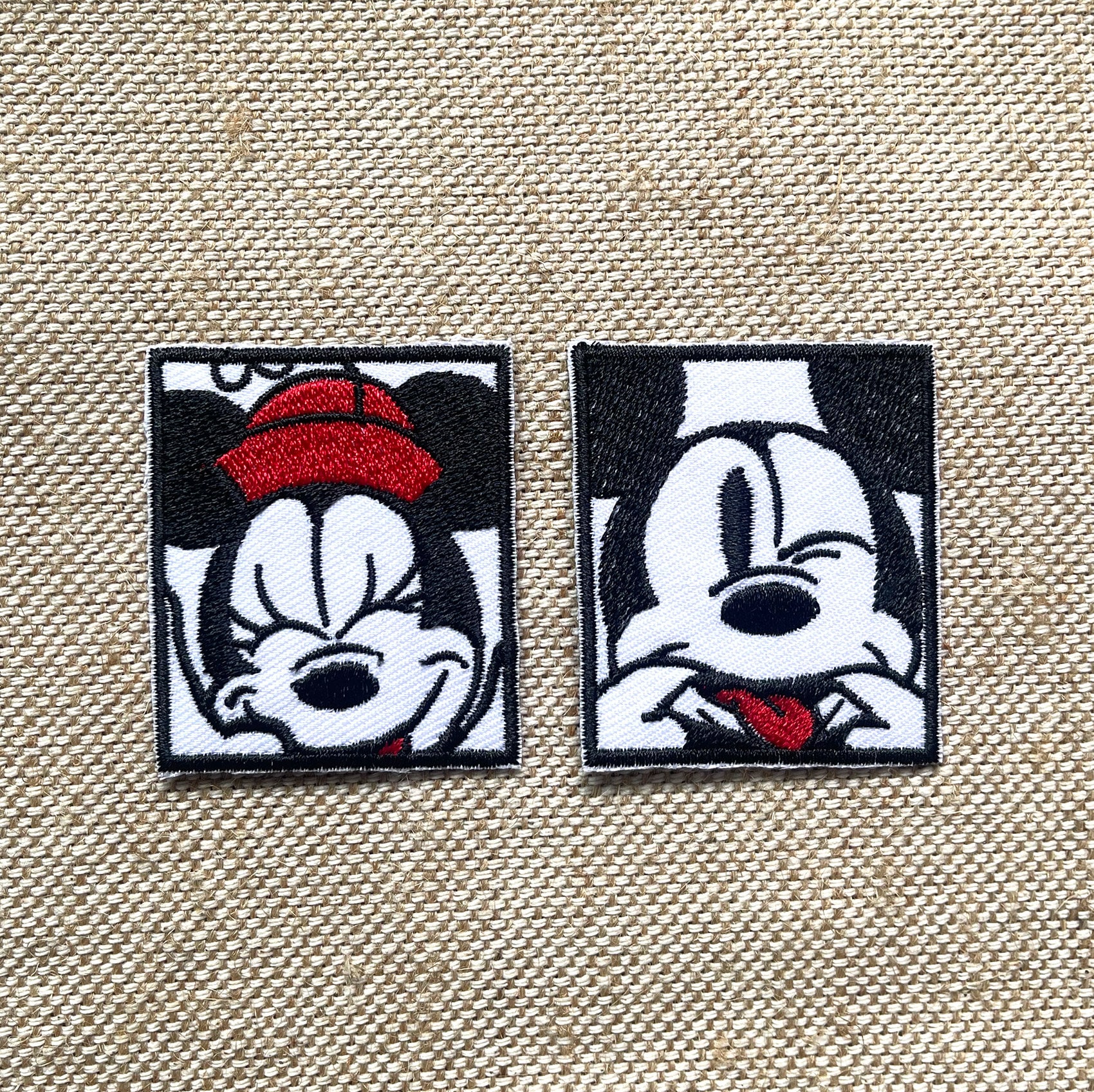 Mickey and Minnie Patches Iron on Patches Iron on Patch - Etsy
