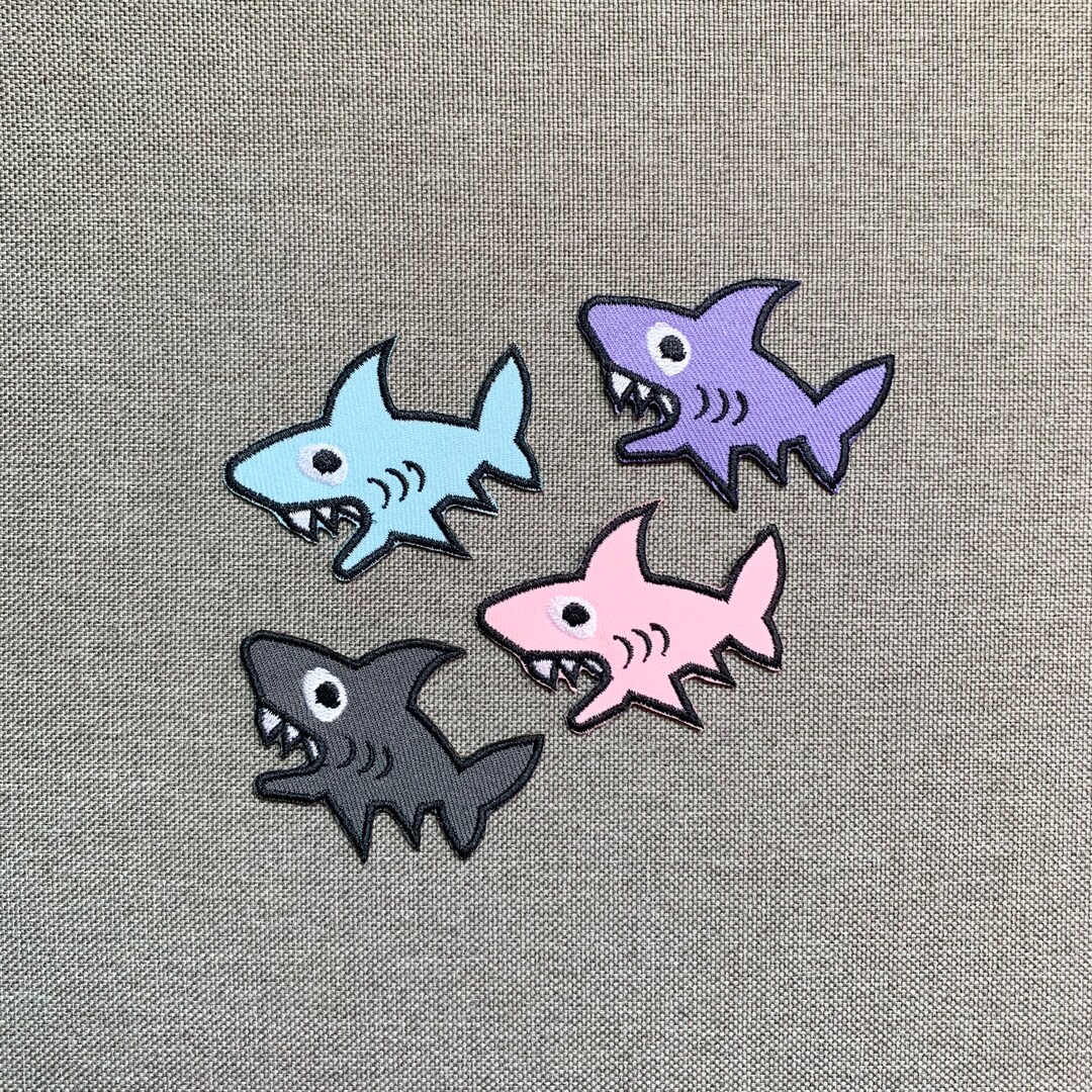 Shark Patches Iron on Patches Shark Iron on Patch Patches for Jackets ...