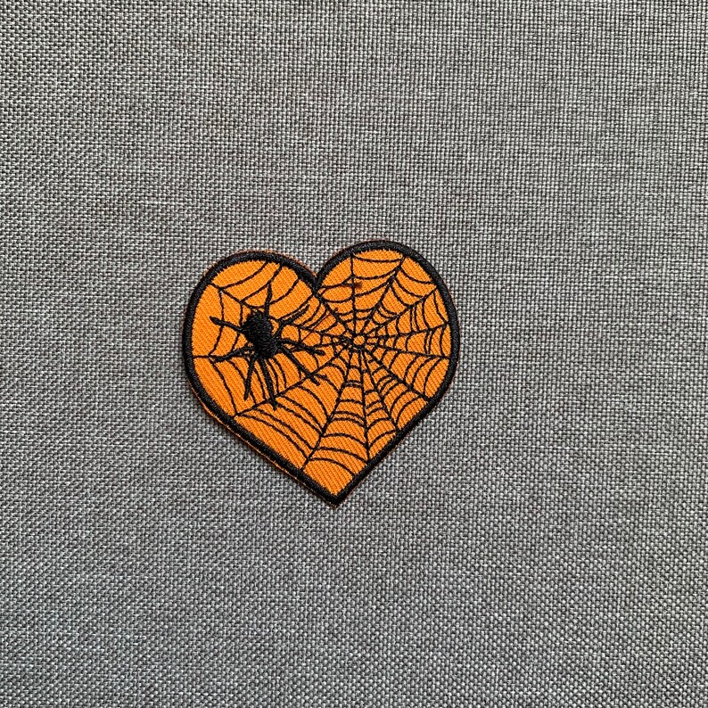 Heart Spider Patches Heart Spider Iron on Patch Iron on Patch - Etsy