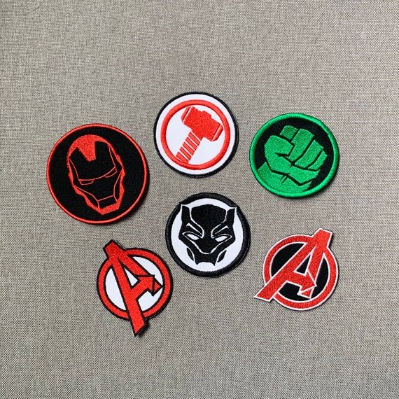 Super Hero Logo Patches Iron on Patches Super Hero Iron on | Etsy