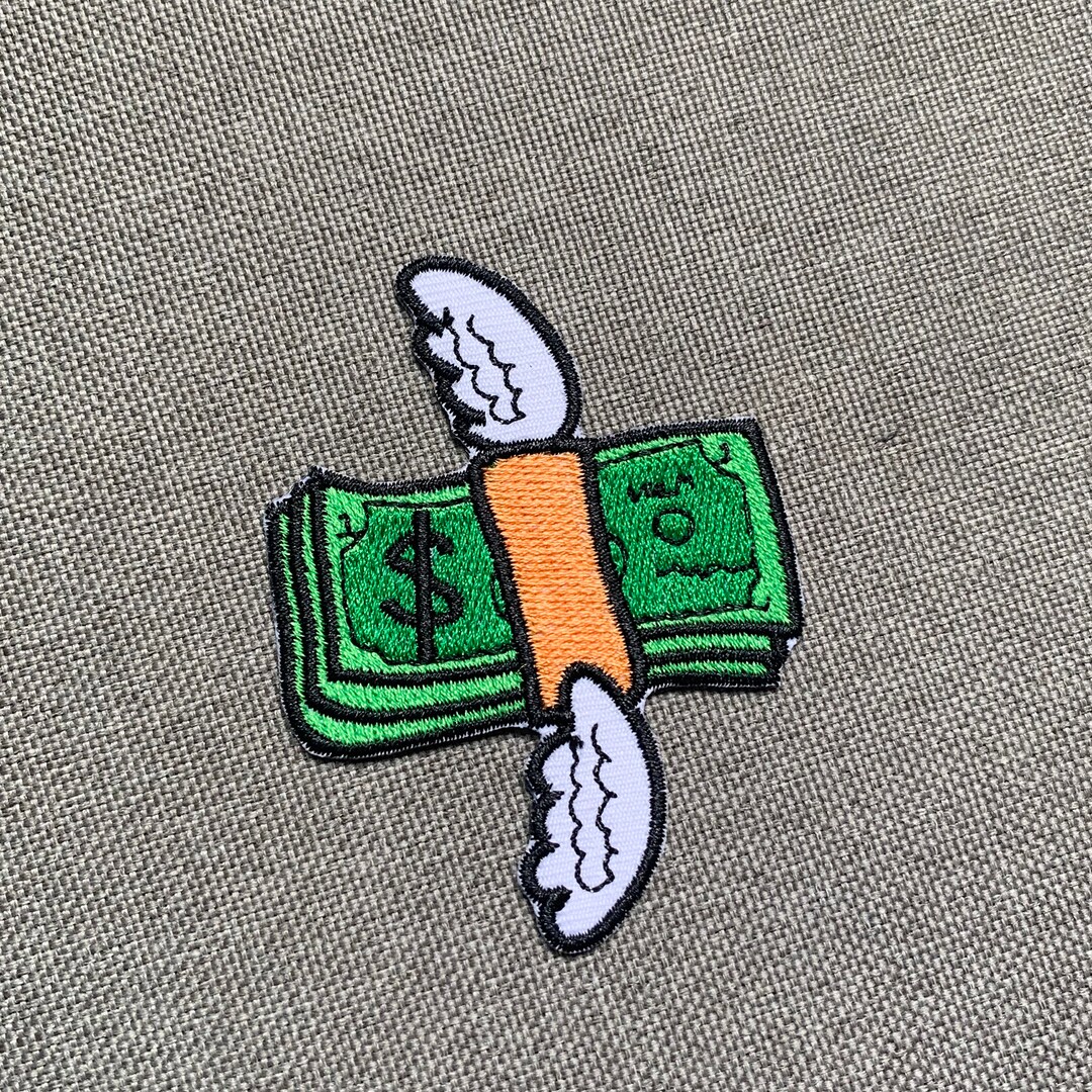 Money Wings Patches Iron on Patches Money Iron on Patch Patches for ...