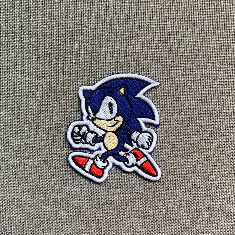 Sonic A Patches Iron on Patches Sonic Iron on Patch Patches - Etsy