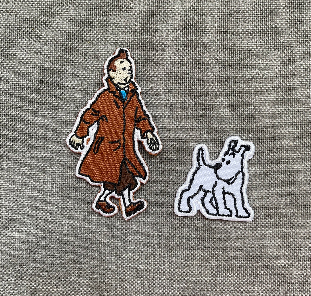 Tintin Patches Iron on Patches Tintin Iron on Patch Patches for Jackets ...