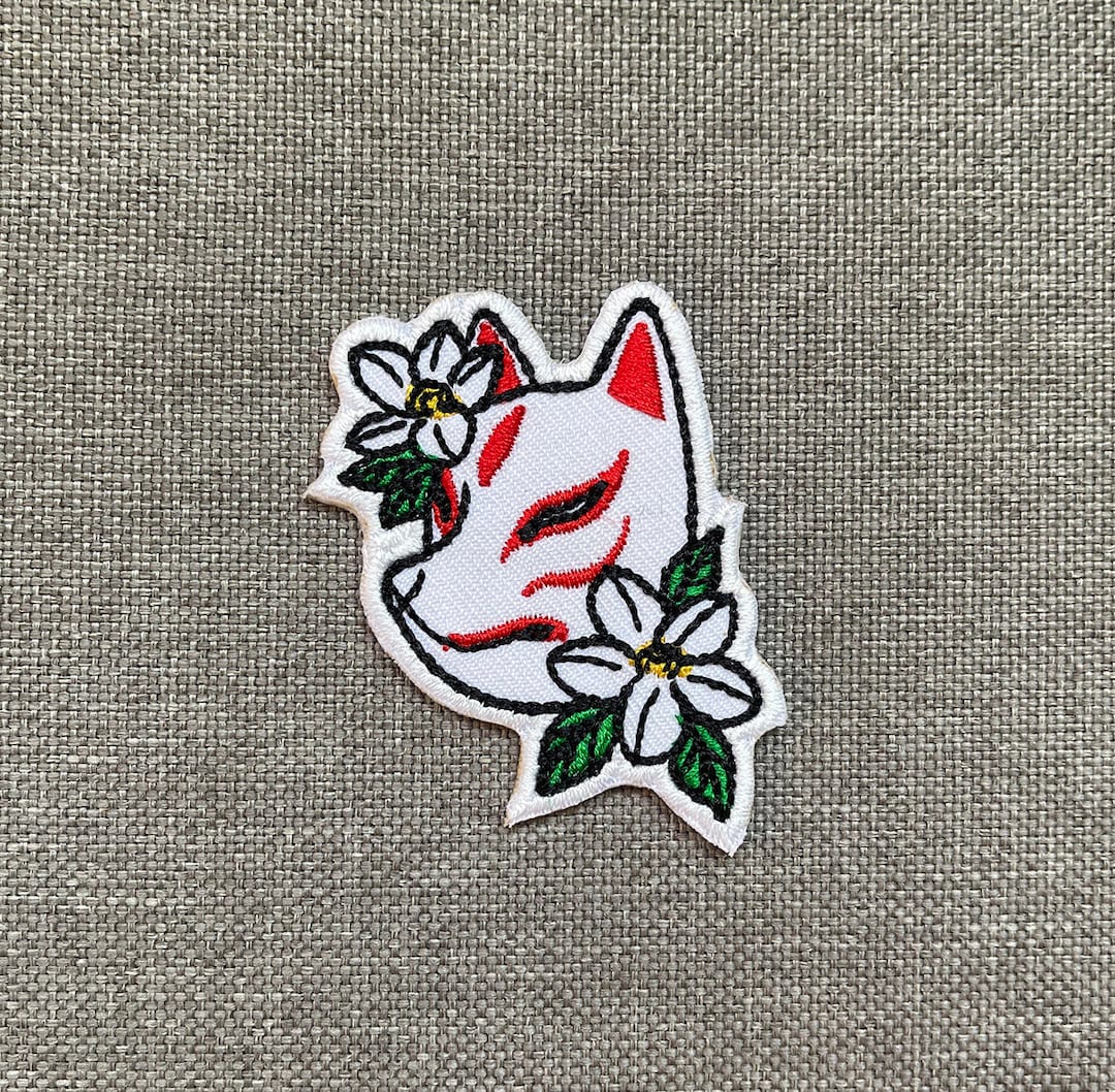 Kabuki Patches Iron on Patches Kabuki Iron on Patch Patches for Jackets ...
