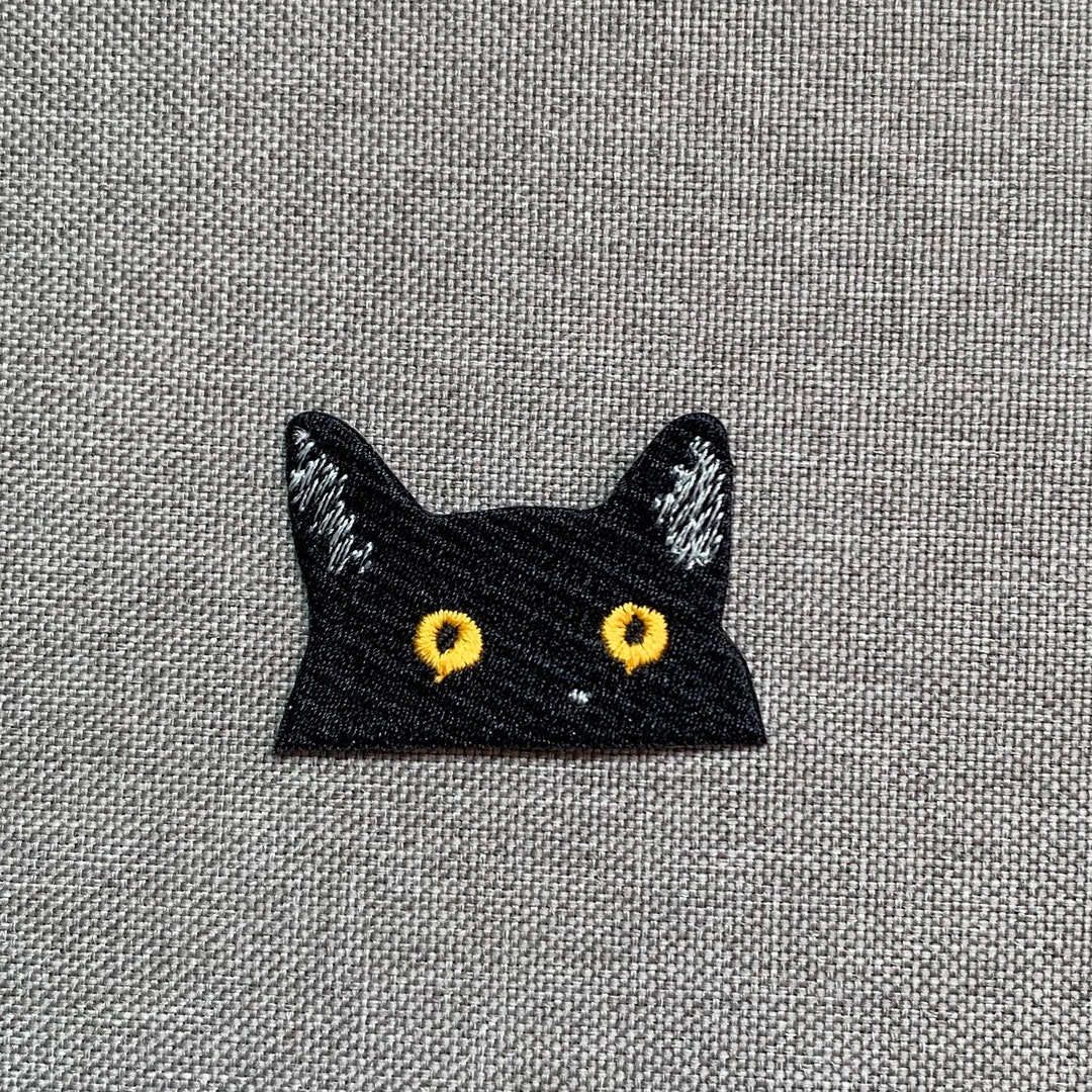 Black Cat Patches Cat Iron on Patches Iron on Patch Patches for Jackets Embroidery Patch Patch ...