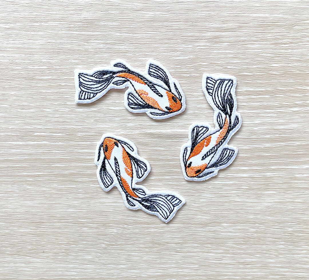 Set 3 Pc Koi Fish Patches Iron on Patches Toy Story Iron on Patch ...