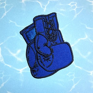 2 Pc Gloves Boxing Patches Iron on Patches Gloves Boxing Cartoon Iron ...