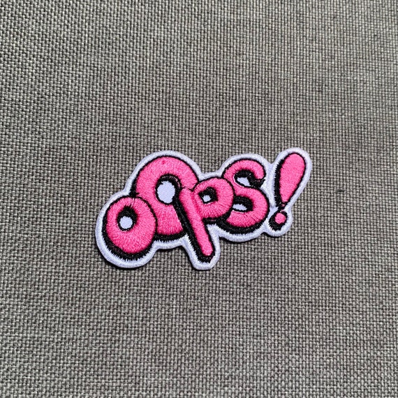 Oops Patches Iron on Patches Oops Iron on Patch Patches for - Etsy