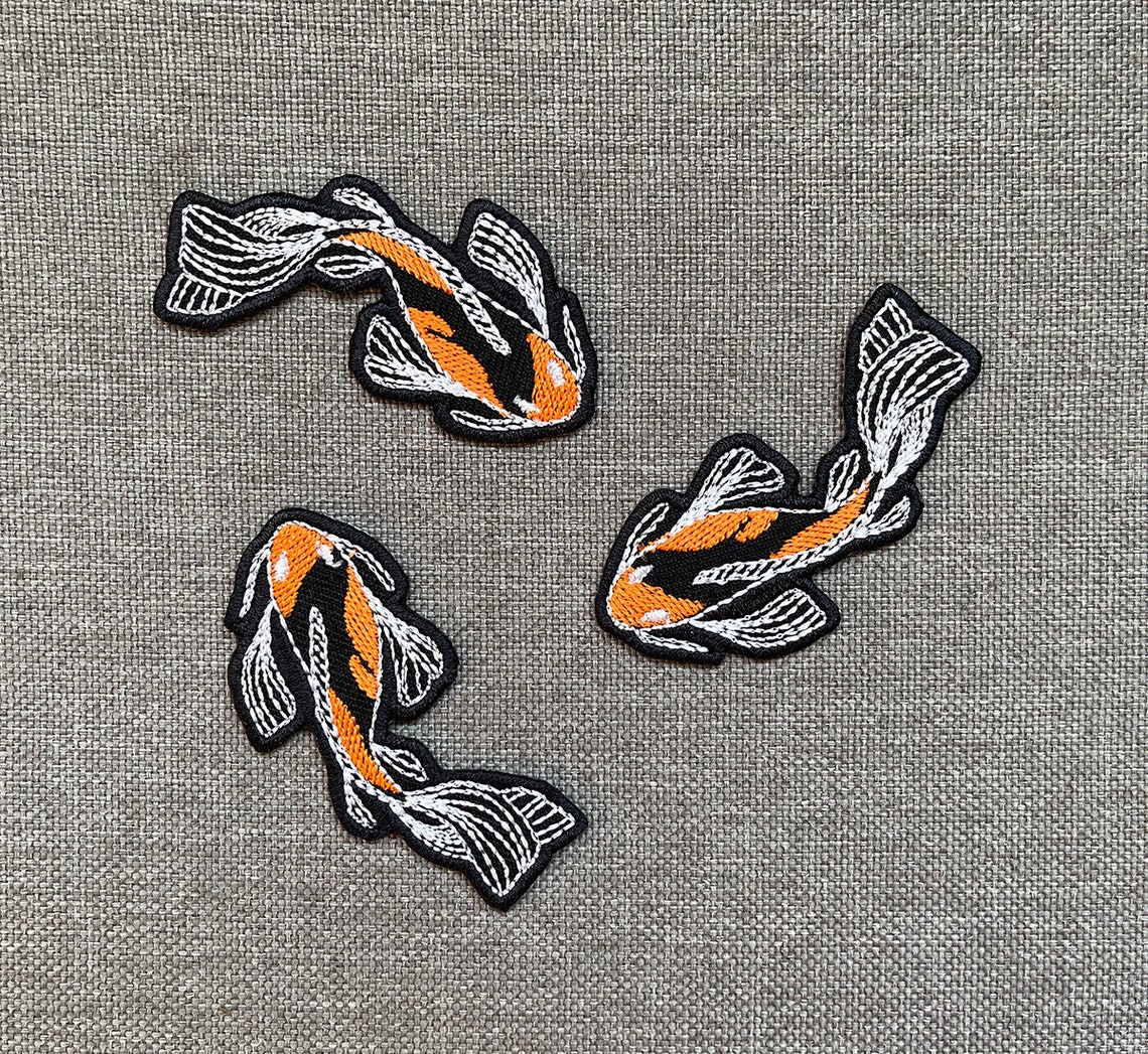Set 3 Pc Koi Fish Patches Iron on Patches Toy Story Iron on - Etsy