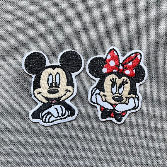 Mickey Patches Iron on Minnie Patches Mickey Iron on Patch | Etsy