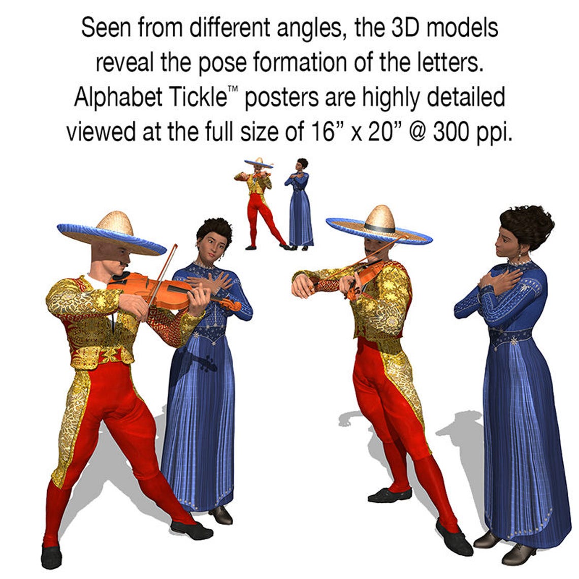 Alphabet Art, ABC Poster Print, Human Figure Picture Alphabet, Word ...