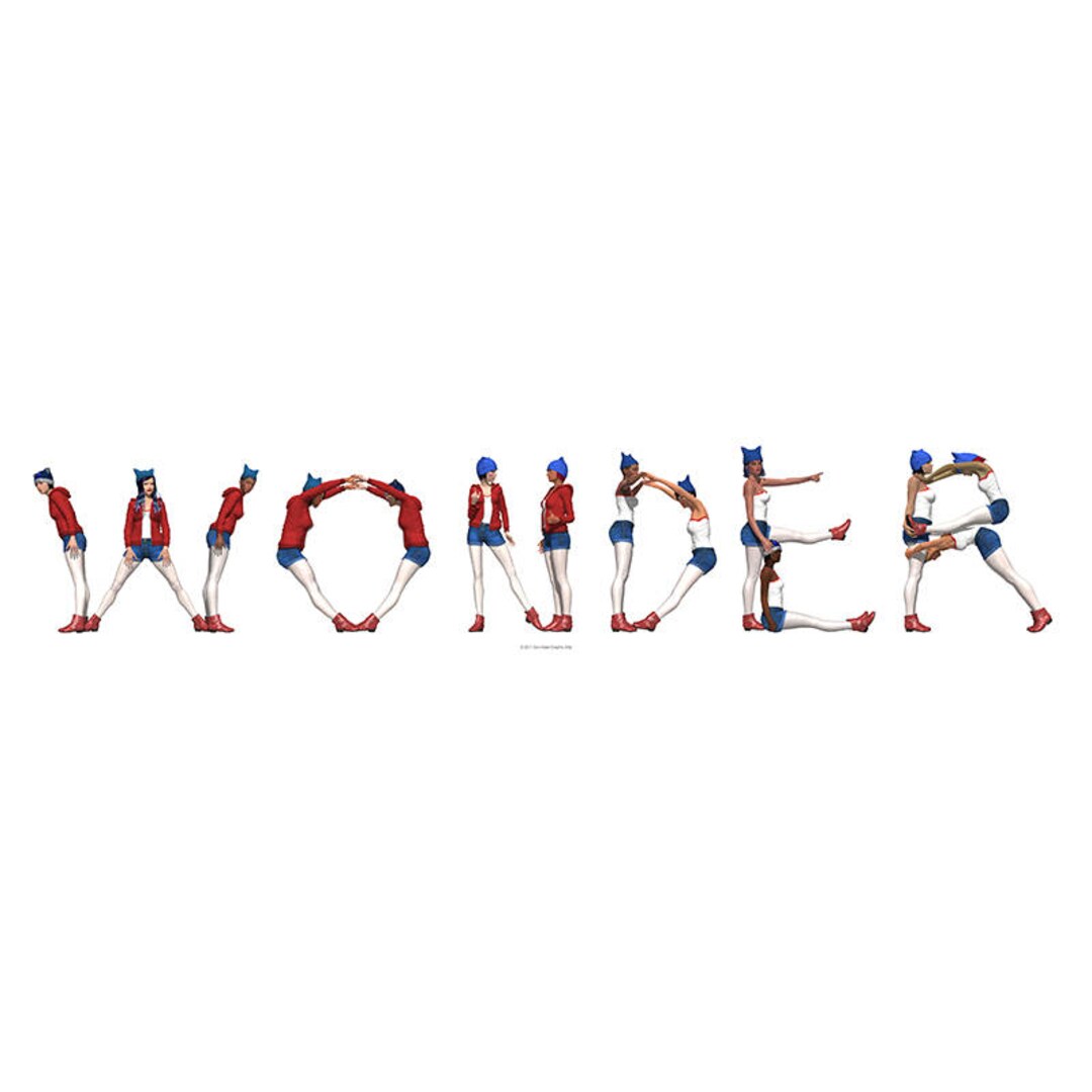 Wonder, Alphabet Print, Word Banner, ABC, Catch Word, Sister, Friend ...