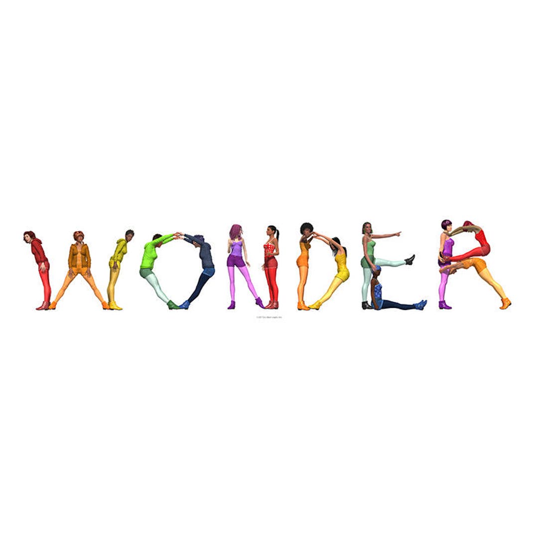 Wonder, Alphabet Print, Word Banner, ABC, Catch Word, Sister, Friend ...