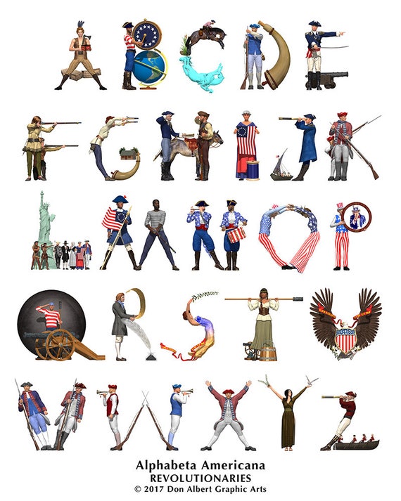 Alphabet Art ABC Poster Print Human Figure Picture Alphabet | Etsy