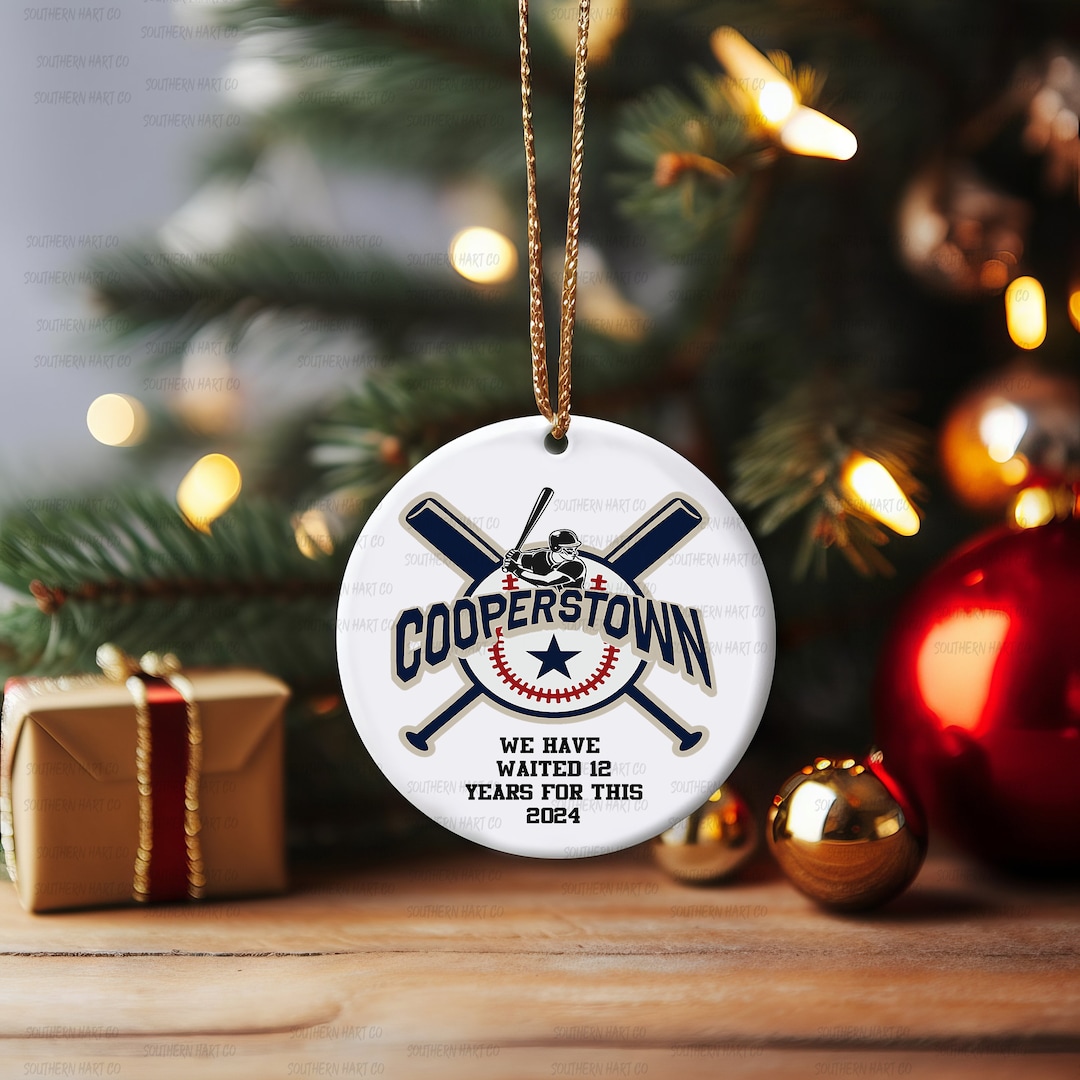 Personalized Cooperstown Christmas Ornament, Cooperstown Baseball ...