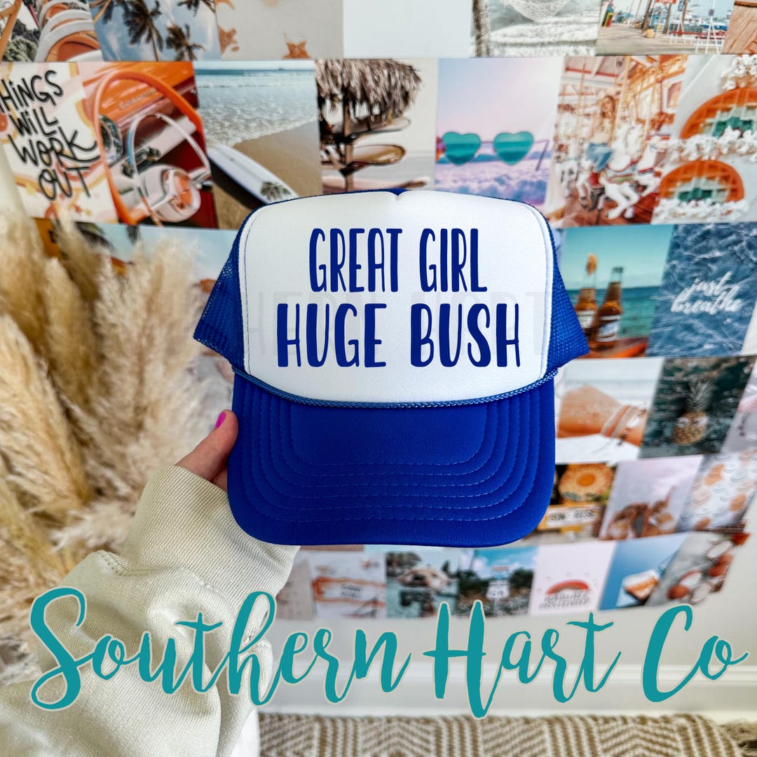 Great Girl Huge Bush Hat, Trucker Hat Roulette Party, Party Hat ...