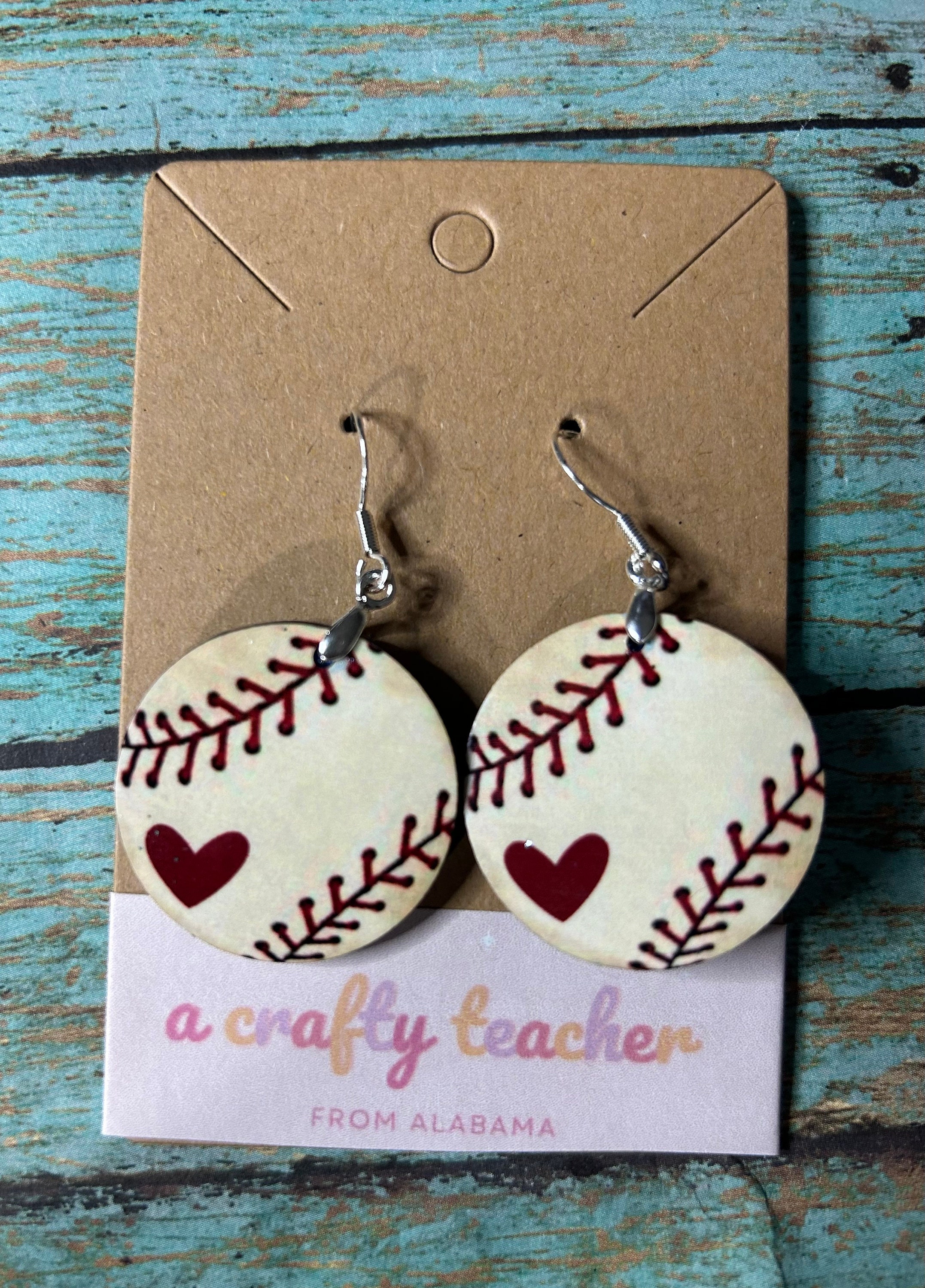 Baseball Earrings Baseball Earrings Baseball Dangle - Etsy