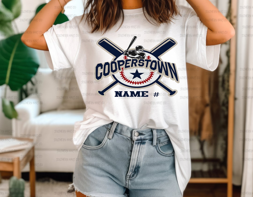 Cooperstown Mom Baseball Shirt, Personalized Game Day Tee - Etsy