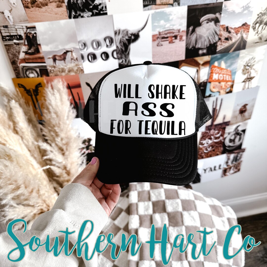 Will Shake Tequila Hat, Trucker Hat Roulette Party, Party Hat, Trucker ...