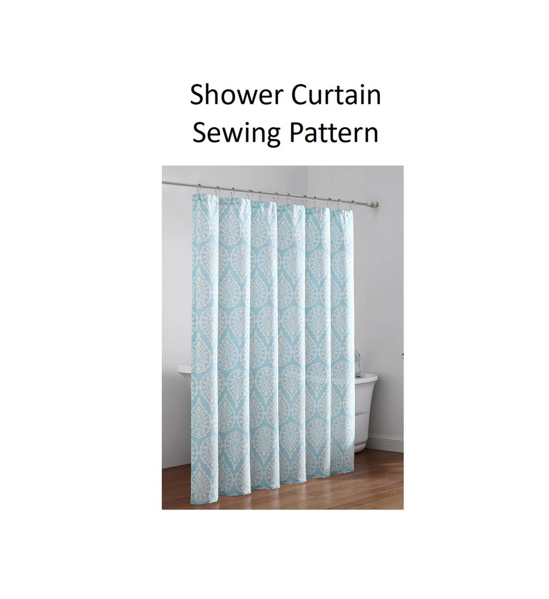 Quick Sew Shower Curtain Sewing Pattern - Etsy