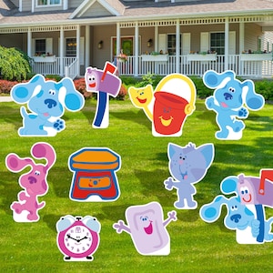 Clues Cutout Cardboard Backdrop | Birthday Sign Yard Cutout | Event and ...