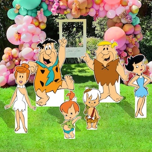 Flintstones Cutout Cardboard Backdrop | Birthday Sign Yard | Event and ...