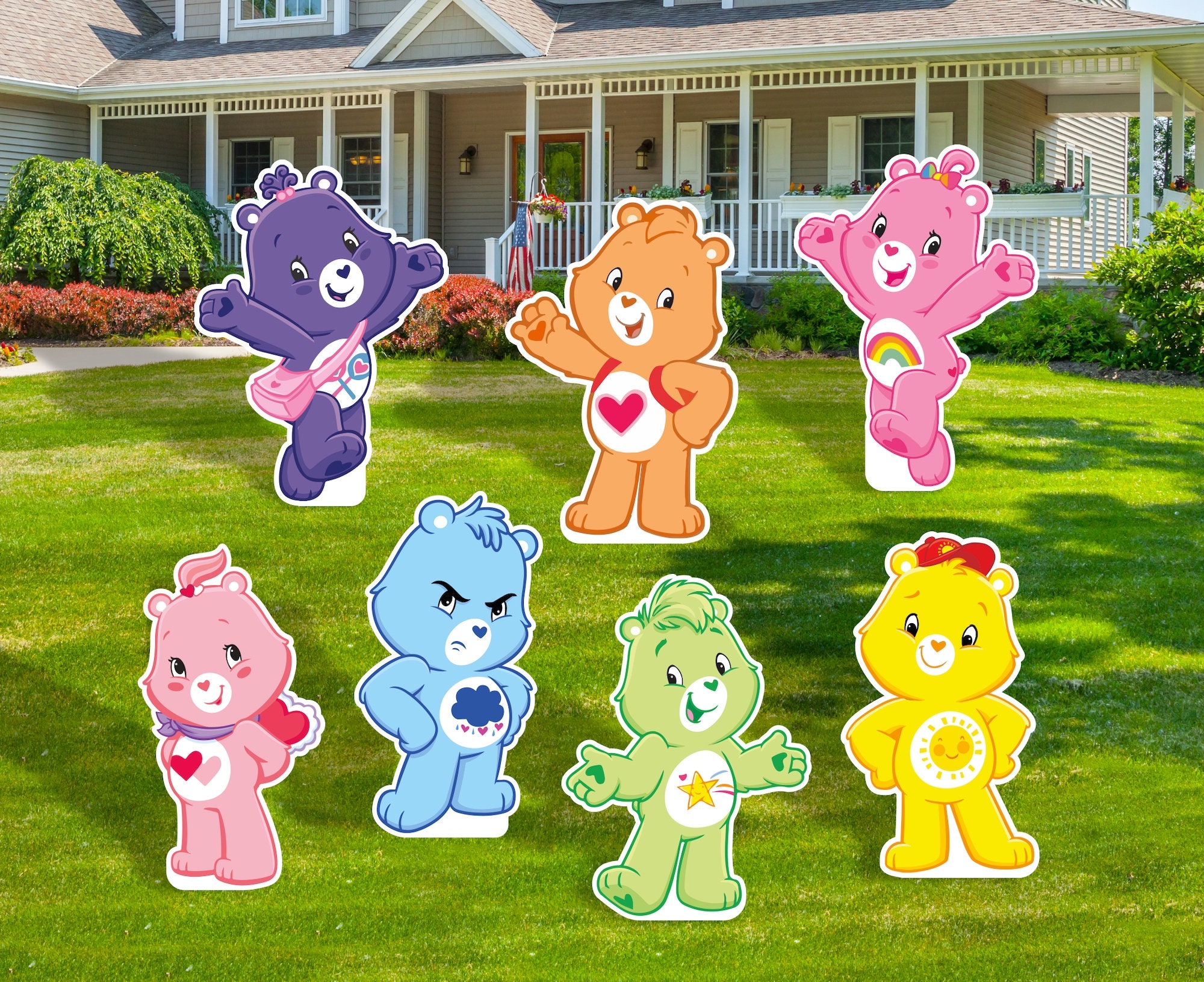 Bears Cutout Cardboard Backdrop | Birthday Sign Yard Cutout | Event and ...