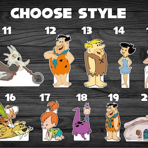 Flintstones Cutout Cardboard Backdrop | Birthday Sign Yard | Event and ...