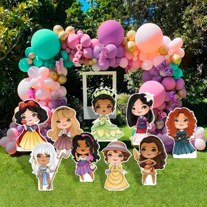 Princess Cutout Cardboard Backdrop | Birthday Sign Yard Cutout | Event ...