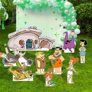 Flintstones Cutout Cardboard Backdrop | Birthday Sign Yard | Event and ...