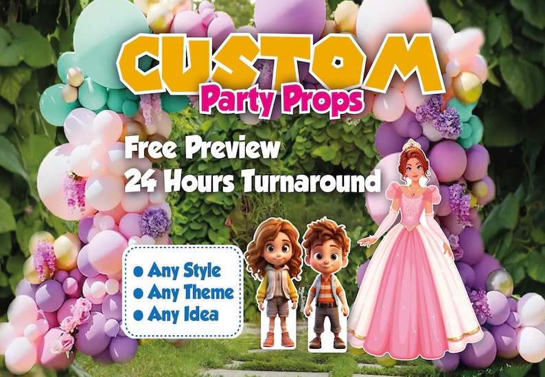 Custom Cutout Cardboard Backdrop | Birthday Sign Yard | Event and Party ...