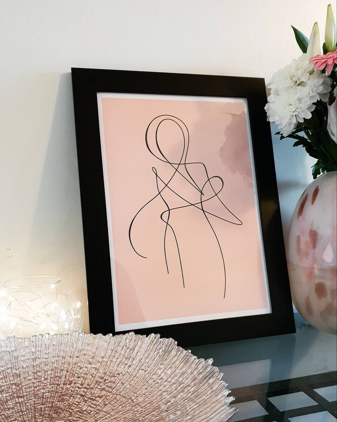 Hijabi Line Art Islamic Print Islamic Gift - Etsy