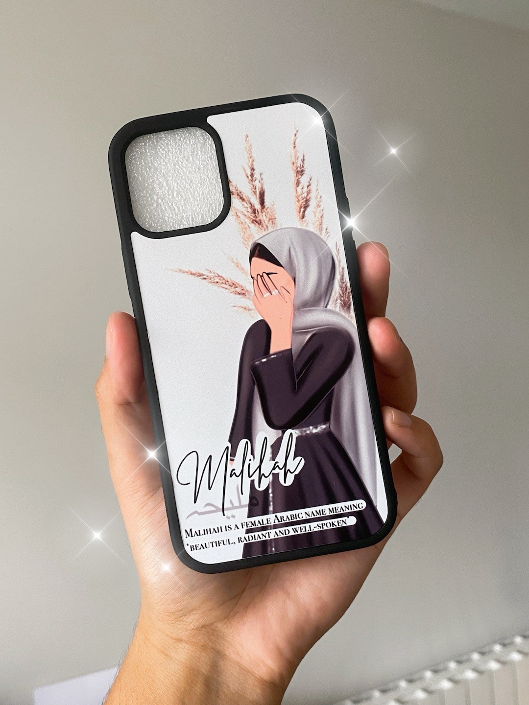 Personalised Hijabi Arabic Name Meaning Definition Phone Case Islamic ...