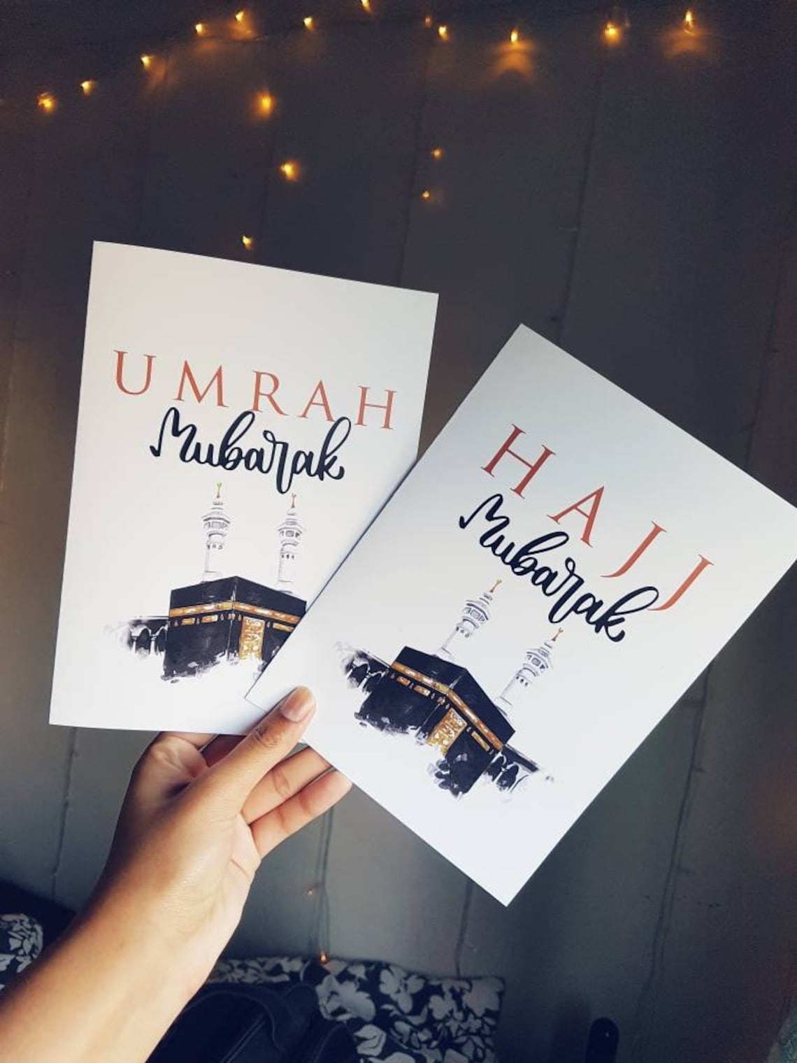 Hajj/umrah Greeting Card With White Envelope - Etsy