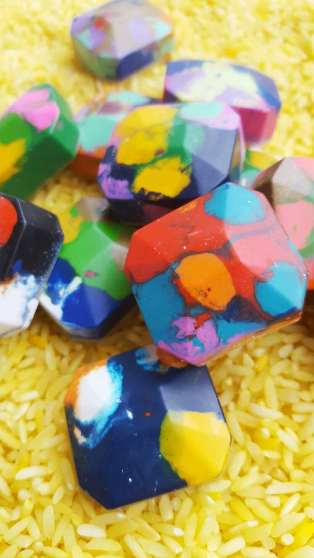 Recycled Gem Crayon Sets / Set of 6 Gems - Etsy