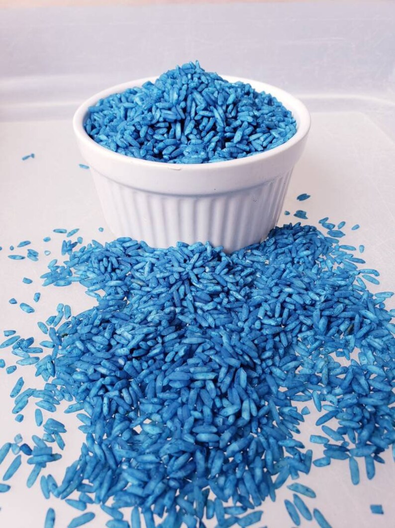 Rainbow Primary Coloring Sensory Bin Rice / 6 Colors Sensory - Etsy
