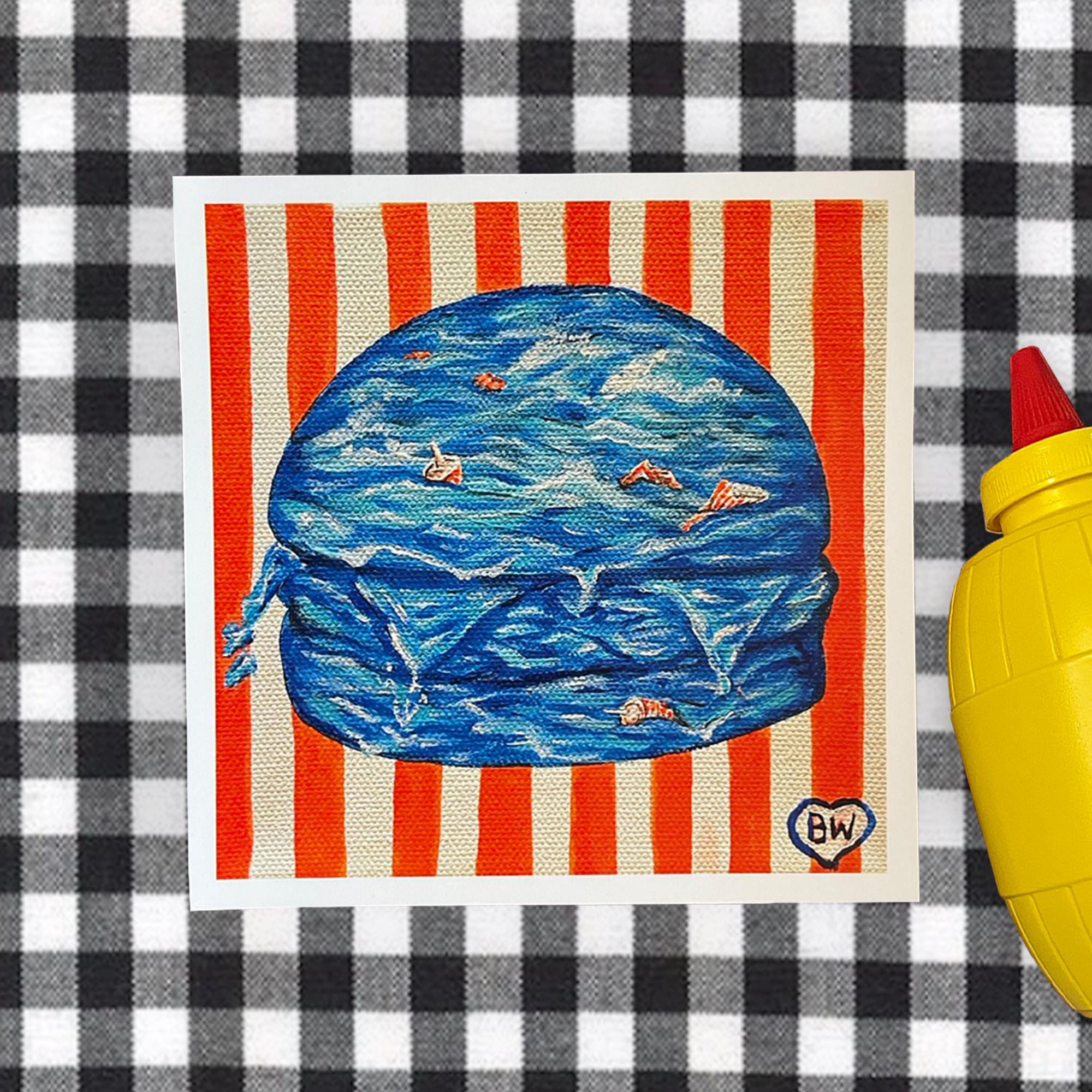 Water Burger Art Print - Etsy
