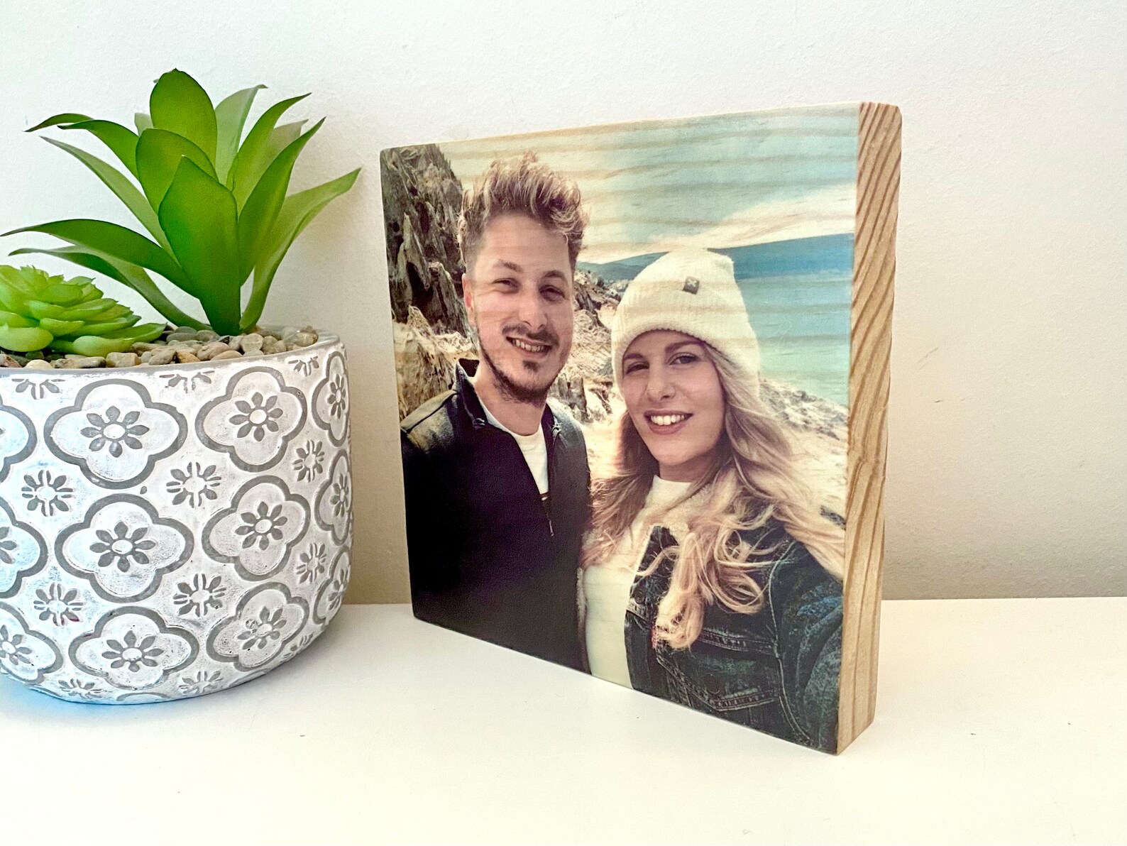 Personalised Wooden Photo Block Handmade Your Photo on Wood - Etsy