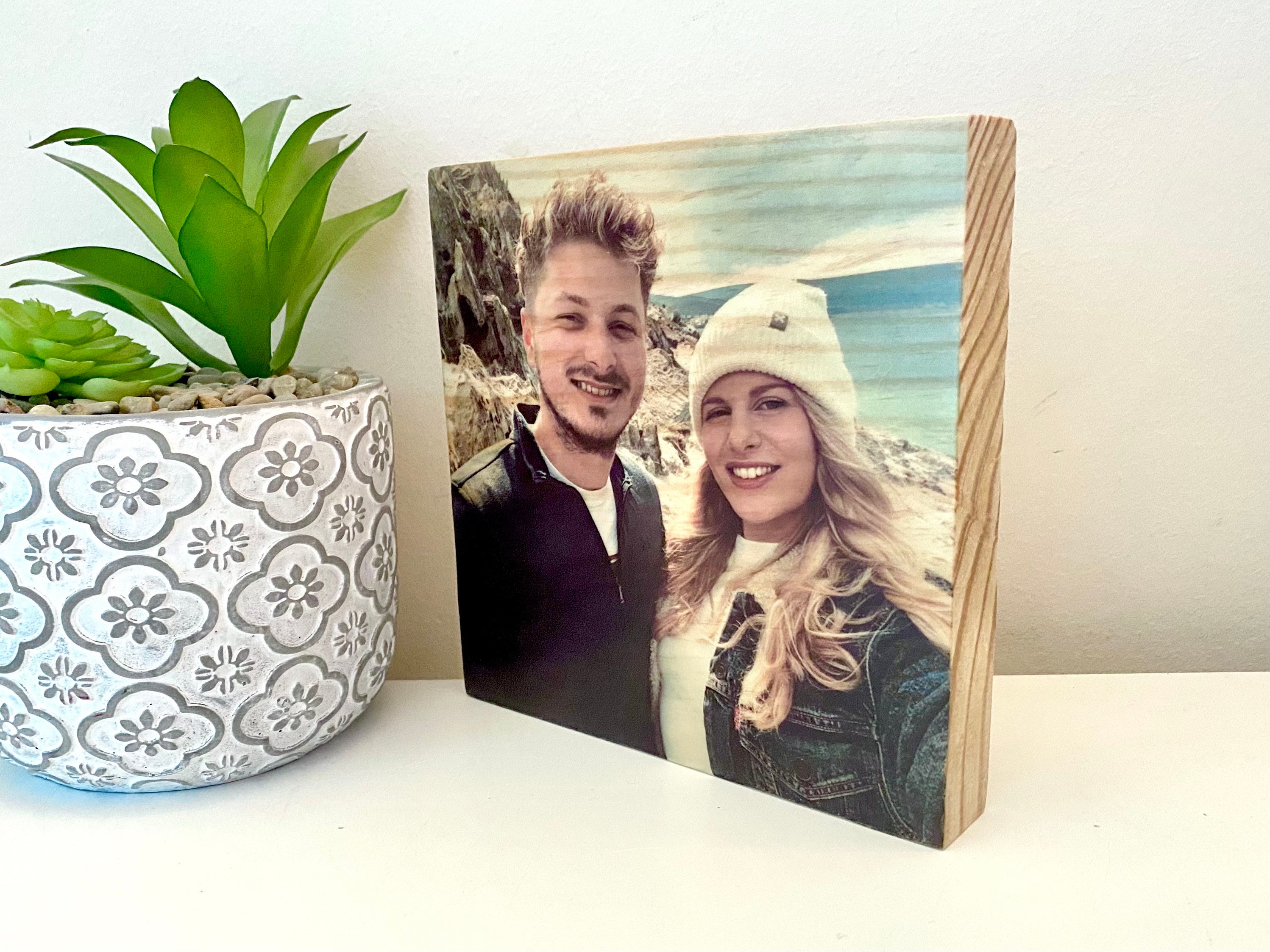 Personalised Wooden Photo Block Handmade Your Photo on Wood - Etsy